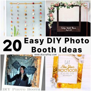 20 DIY Photo Booth Ideas for Wedding and Any Party