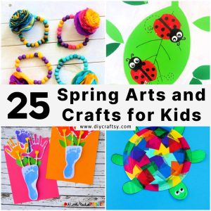 25 Spring Arts and Crafts for Kids (Spring Craft Ideas)