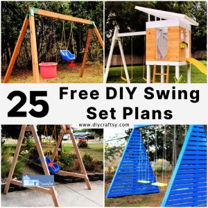 25 Free DIY Swing Set Plans (How to Build)