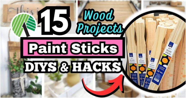15 Easy Paint Stick Crafts and Projects To Make