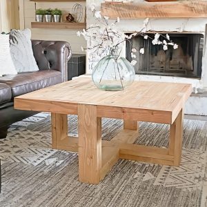 DIY Square Coffee Table for Less