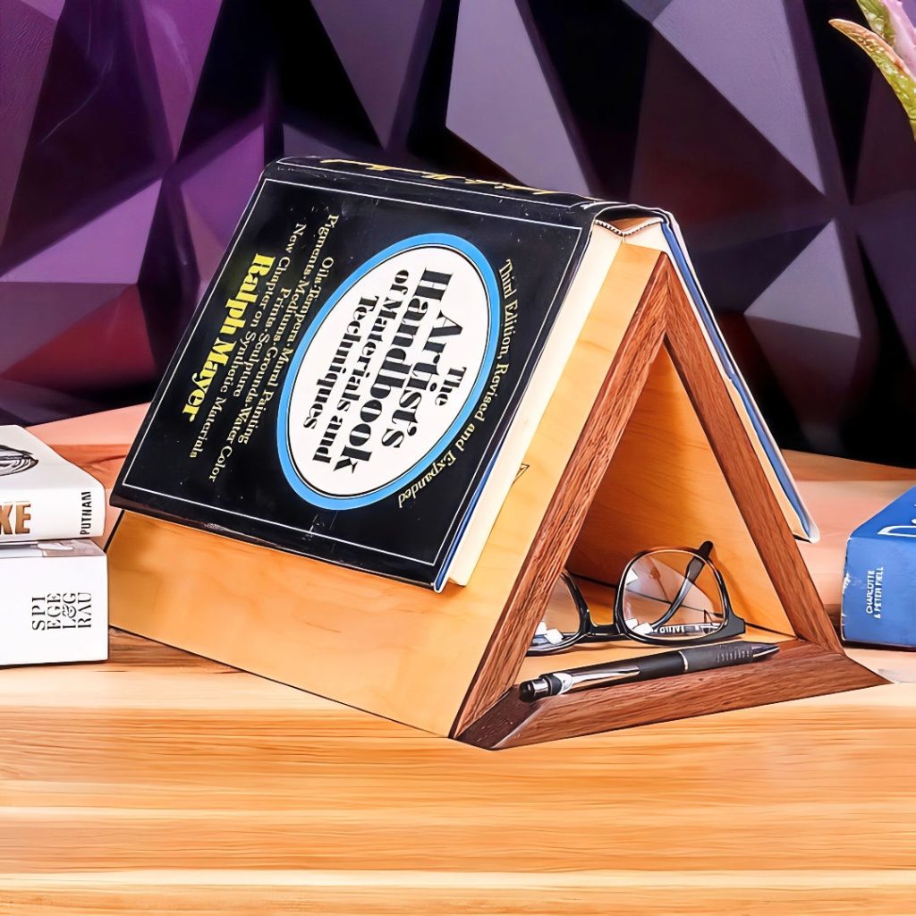 DIY Book Stand To Declutter Your Desk