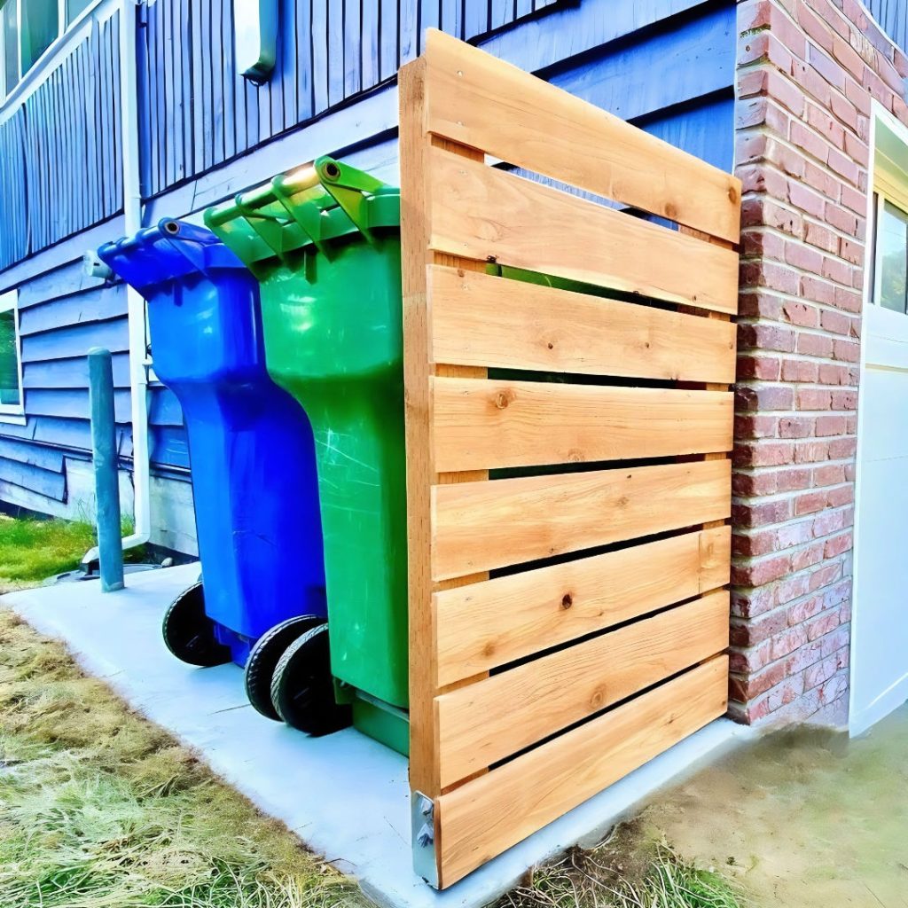 How to Build a DIY Garbage Can Fence