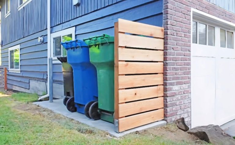 How to Build a DIY Garbage Can Fence