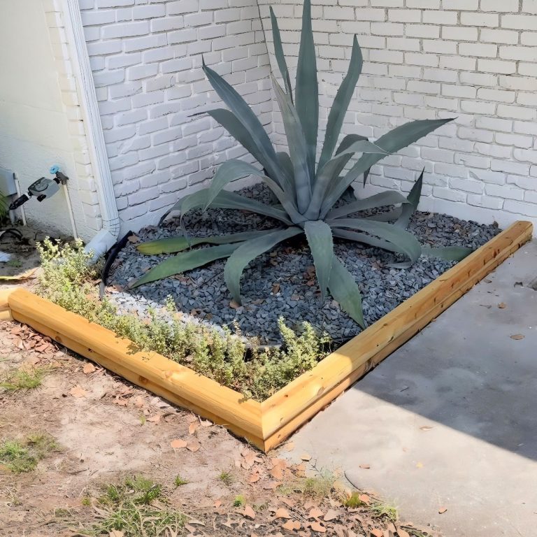 DIY Landscape Timber Edging for Beginners