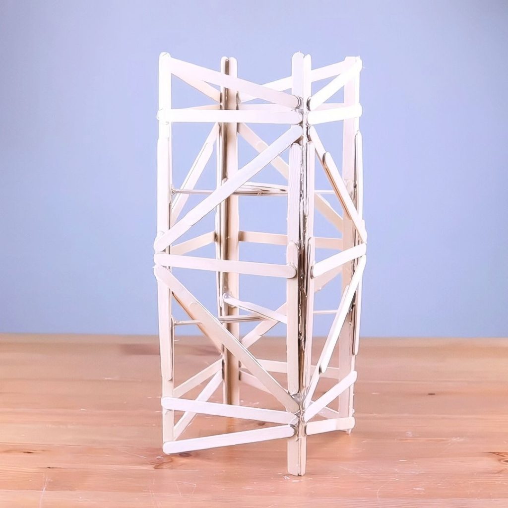 Make a Popsicle Stick Tower That Won't Fall