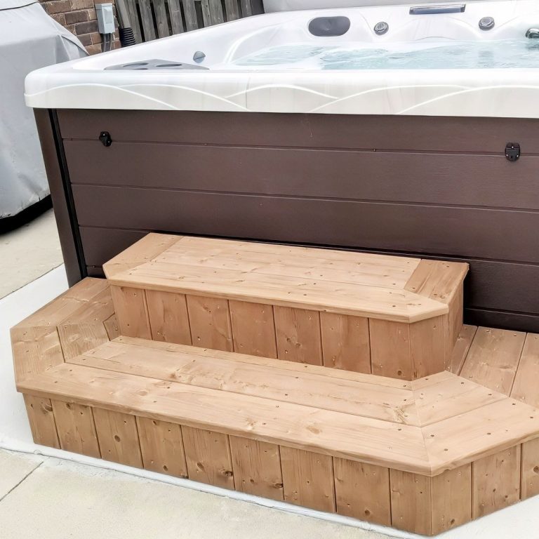 Build Your Own DIY Hot Tub Steps