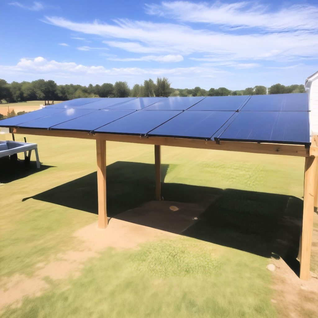 Building a DIY Solar Panel Pergola