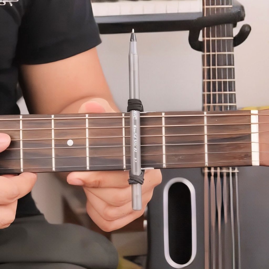 Make a Homemade Capo with Everyday Items