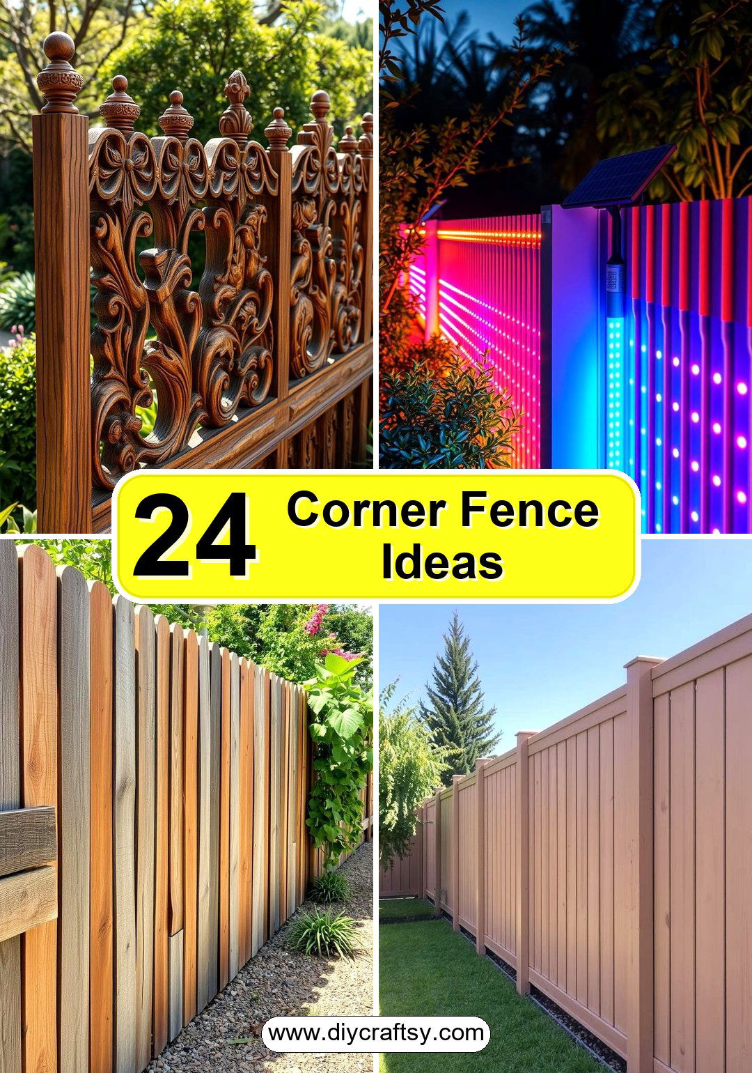 24 Corner Fence Ideas To Enhance Privacy And Curb Appeal